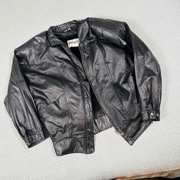 Wilsons Leather | Jackets & Coats | Vintage Wilsons Sherpa Lined Bomber ...